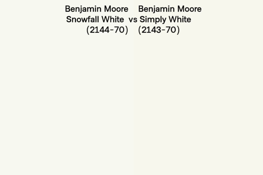 Snowfall White vs. Simply White: Choosing the Perfect White Paint for ...