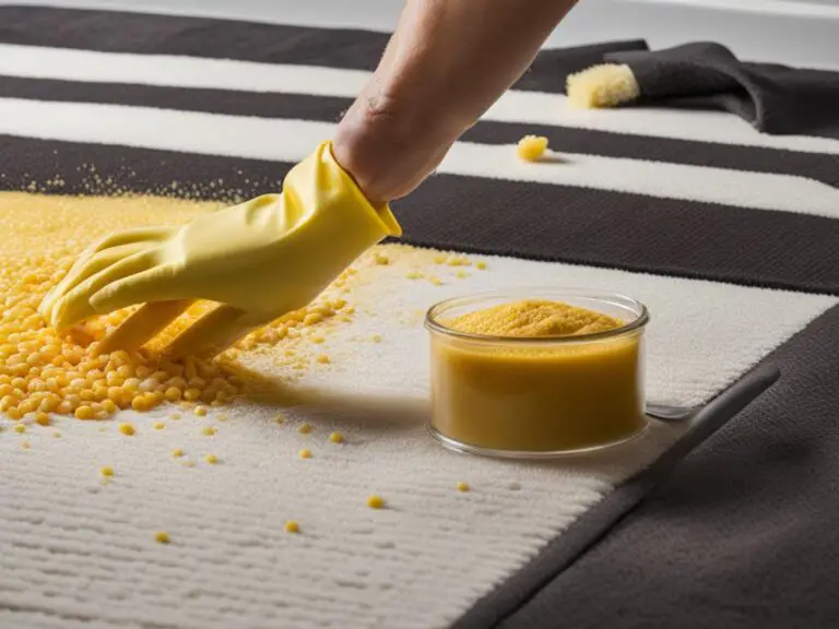 how to get corn starch out of carpet