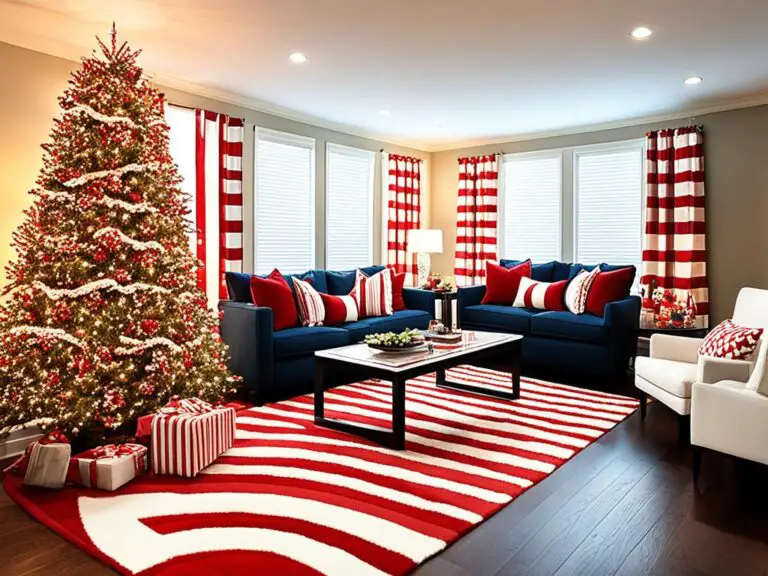 Candy Cane Rug: Festive Decor for Your Home