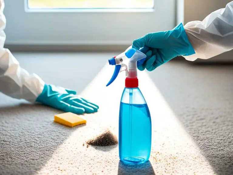 Safe Mice Dropping Cleanup from Carpets