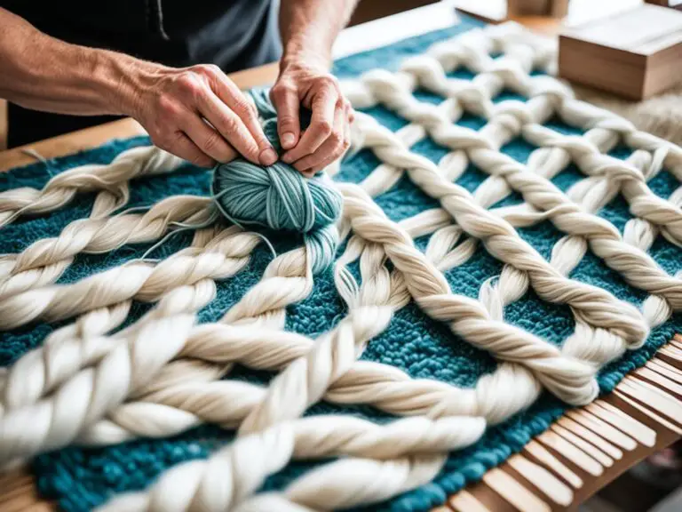how to hand knot a rug